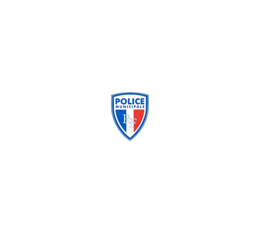 Ecusson Arrière Police Municipale - Aux morceaux - MAXIAVENUE